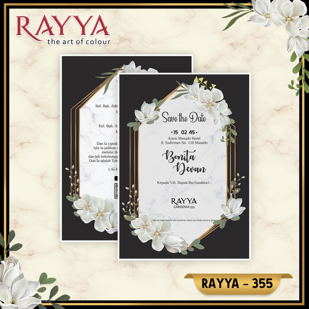 Jual RAYYA 355 Blanko Undangan | Blangko Undangan | Undangan Murah ...