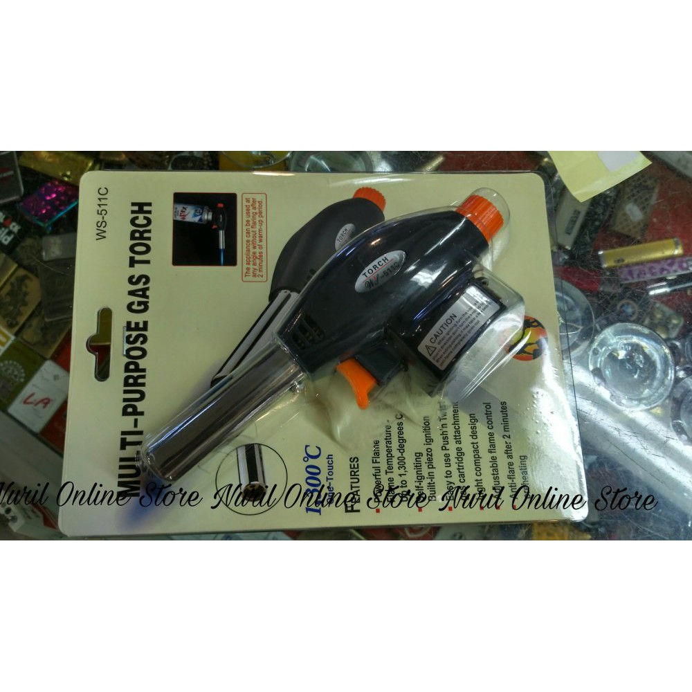 Jual Jual Multi Purpose Gas Torch WS 511C Kepala Korek Gas Nyala Api ...