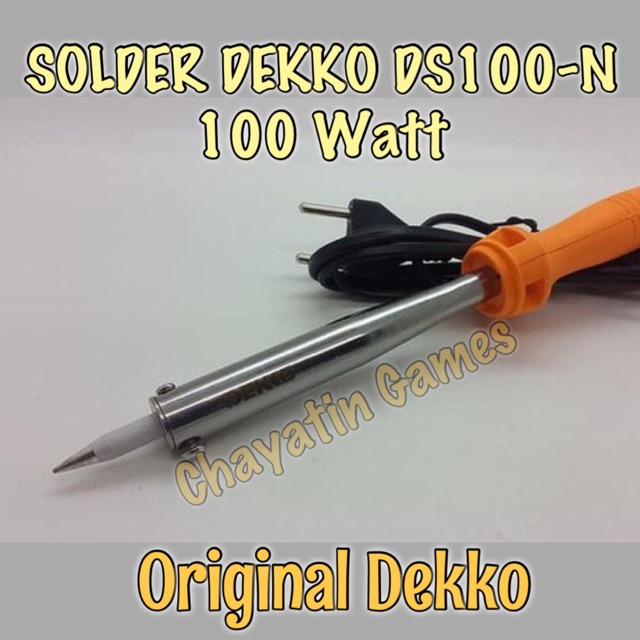 Jual Solder DEKKO Type DS100N / DS-100N 100 Watt | Shopee Indonesia