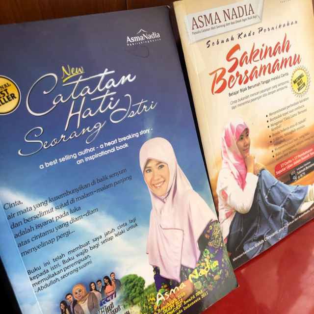 Jual Buku Best Seller Asma Nadia “Sakinah Bersamamu” & “Catatan Hati ...