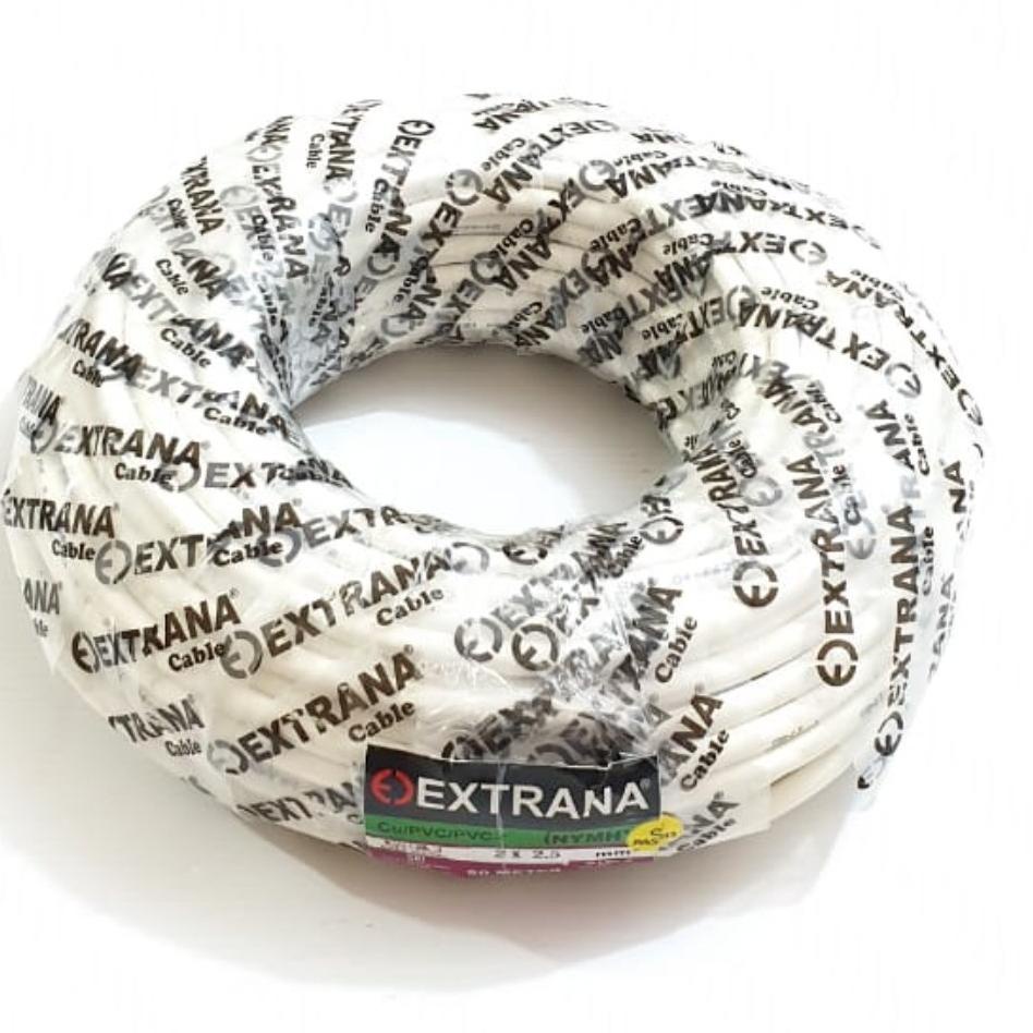 Jual mnmn EXTRANA NYM 2 X 2.5 KABEL LISTRIK (KABEL PUTIH TUNGGAL ...