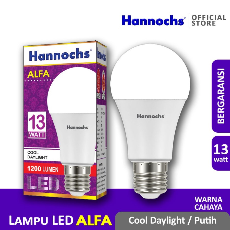 Jual Hannochs - Lampu LED Alfa - 13 watt - cahaya Putih | Shopee Indonesia