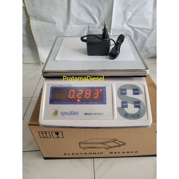Jual Timbangan Digital 3KG 6KG 15KG 30kg Quattro MACS-W | Shopee Indonesia