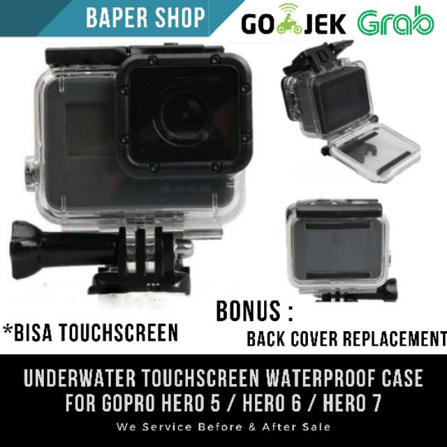 Jual Waterproof Case Underwater Layar Touchscreen For Gopro Hero 5 Hero 6 Hero 7 Action Camera ...