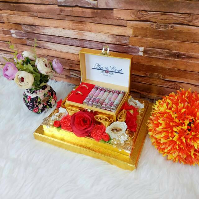 Jual Box cincin/ box perhiasan/ kotak lamaran/ kotak hantaran | Shopee ...