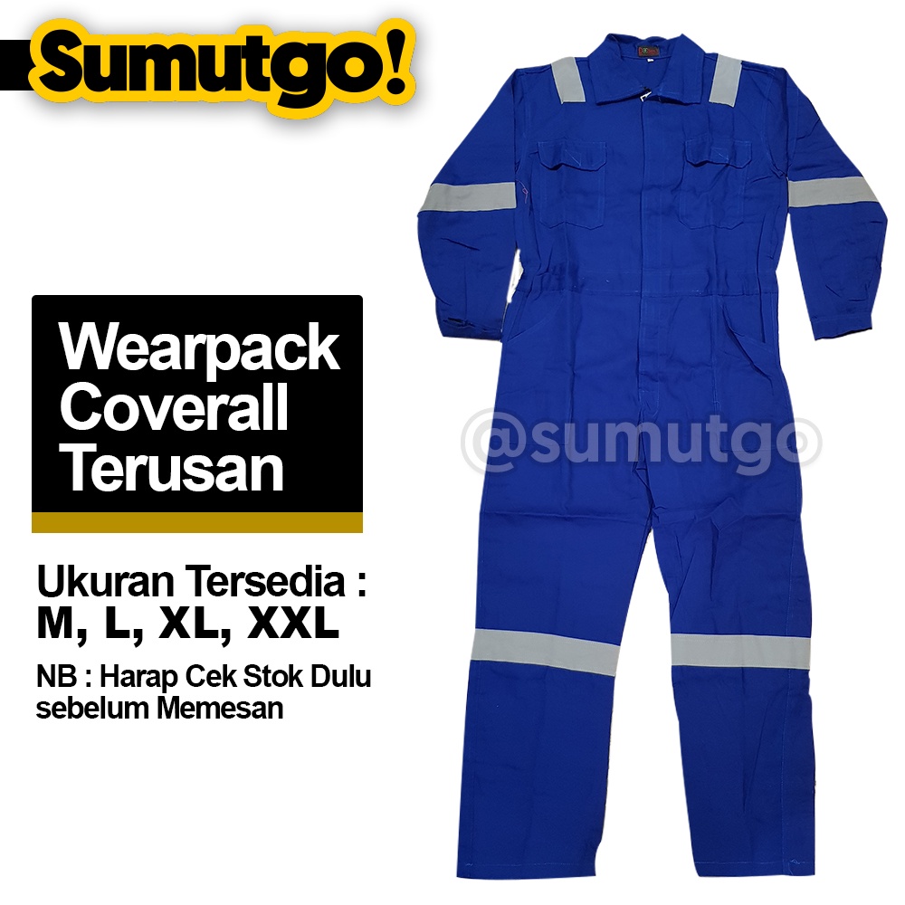 Jual Wearpack Safety Terusan Biru Benhur / Coverall Lengan Panjang ...
