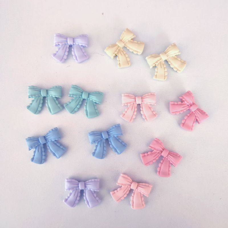 Jual Resin Clay Bow Pita Rumbai 2,8cm (3pc) | Shopee Indonesia