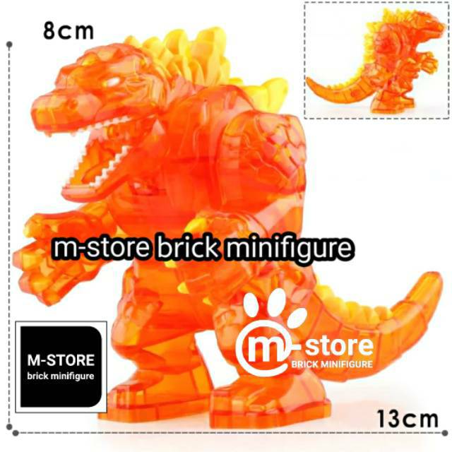 Jual brick red lotus godzilla big toy figure | Shopee Indonesia
