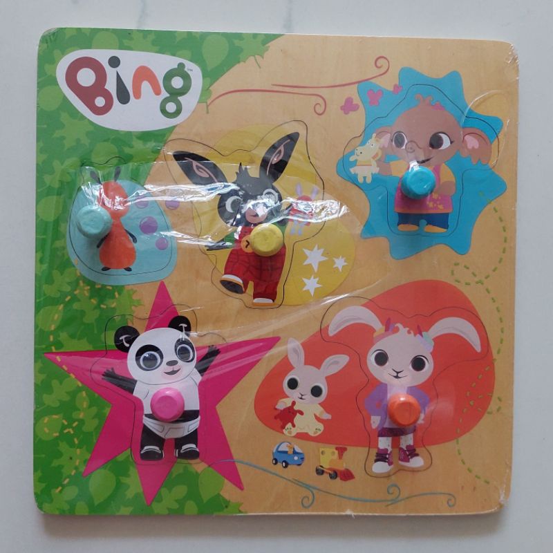 Jual Puzzle kayu Bing original Mainan anak bayi Bing Ori | Shopee Indonesia