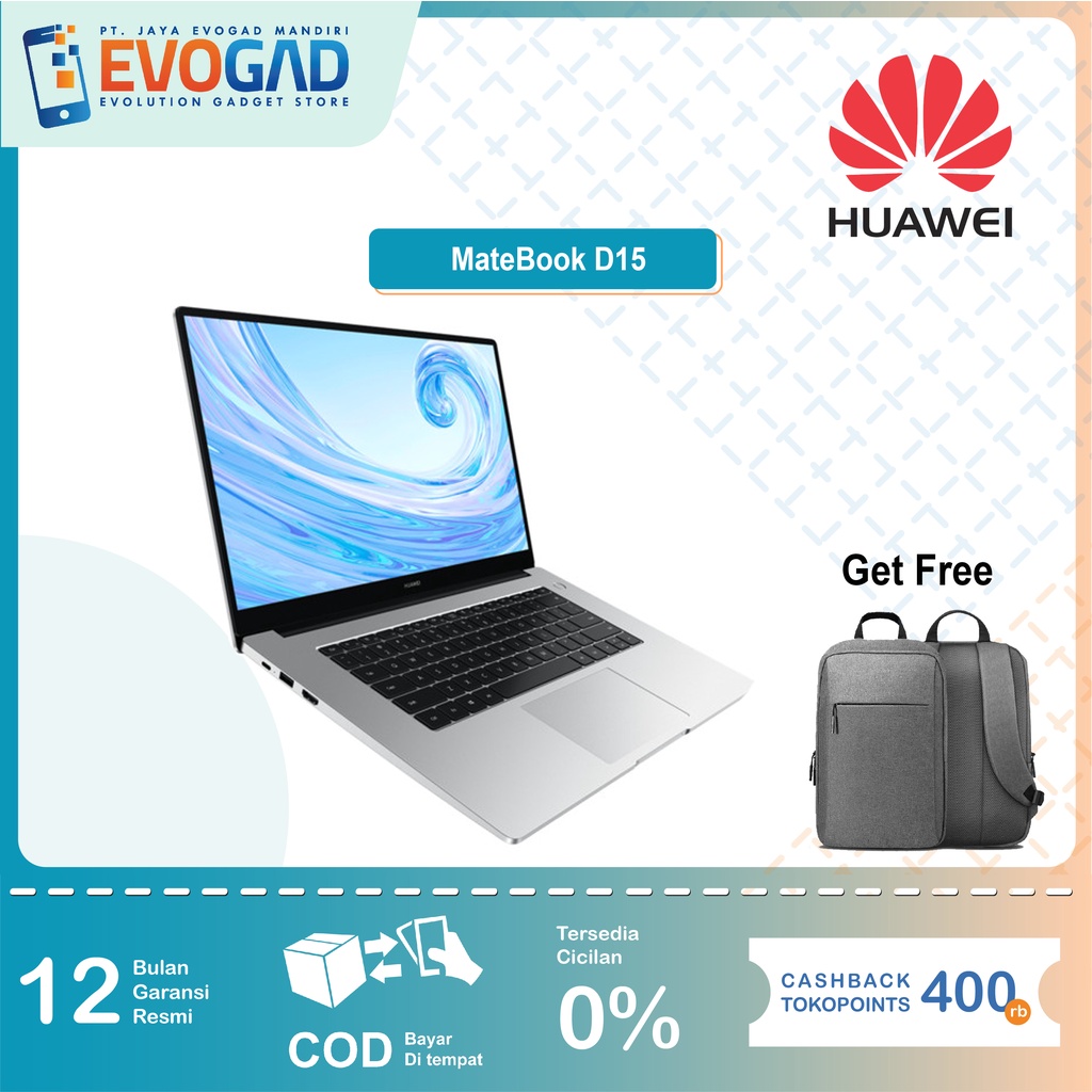 Jual HUAWEI MateBook D15 Intel Core i3 dan i5 Gen 11 , Windows 10 ...