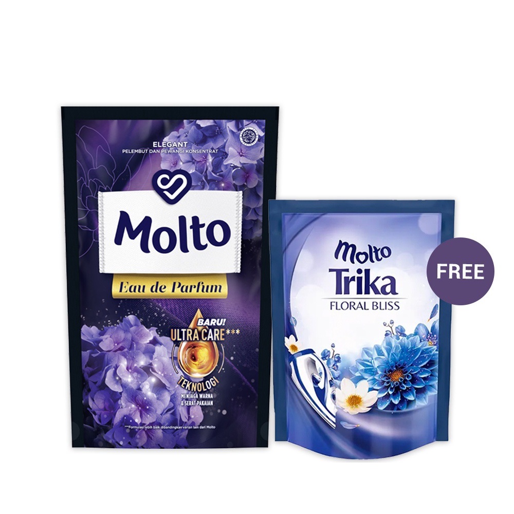 Jual MOLTO PELEMBUT DAN PEWANGI PAKAIAN EAU DE PARFUM PURPLE ELEGANT ...