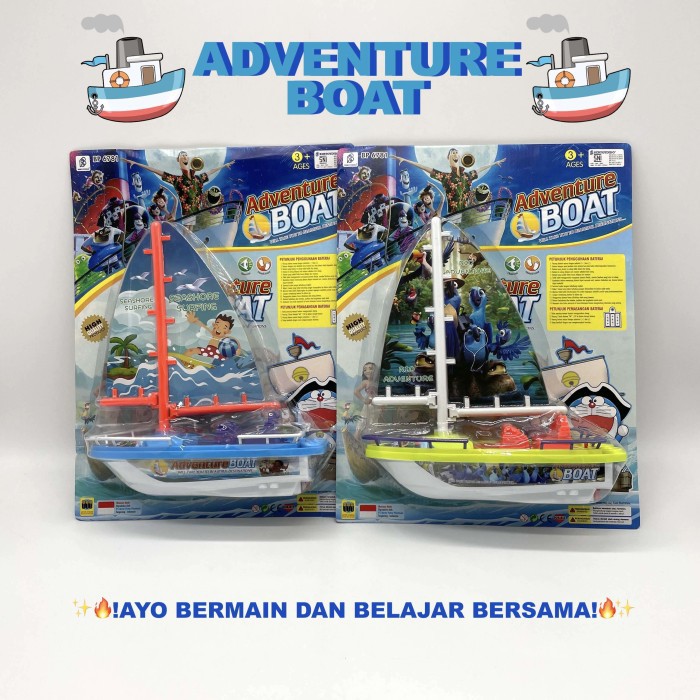 Jual Toko Mainan ALFA Mainan Kapal Adventure Boat B/O BP6781 | Shopee ...