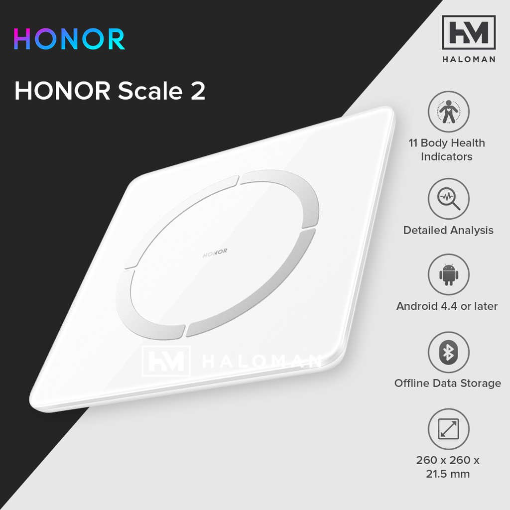Jual HUAWEI Honor Smart Scale 2 Smart Body Composition Timbangan Pintar ...