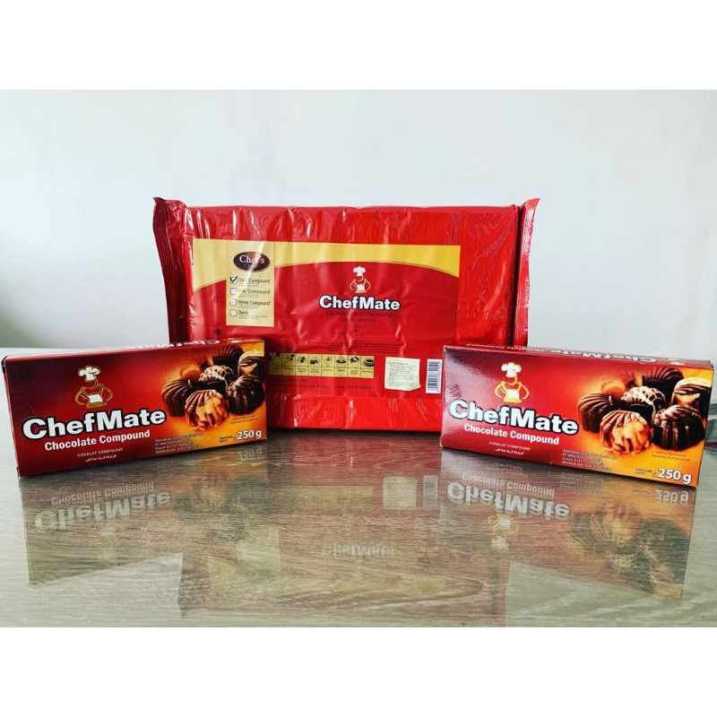 Jual Chefmate Dark Compound 1kg | Chefmate Chocolate Compound 250gr | Shopee Indonesia