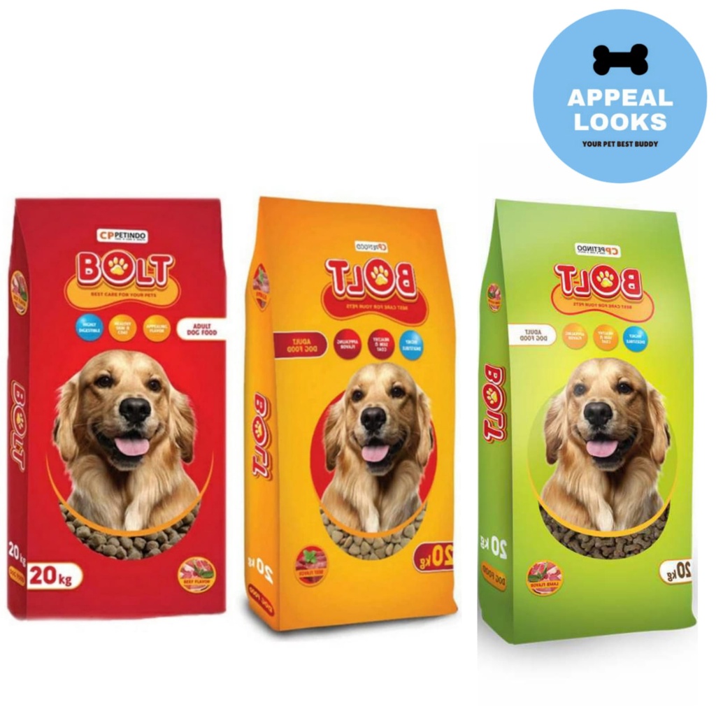 Jual Bolt Dog Repack 1kg / Makanan Pakan Anjing Dewasa / Dog Dry Food ...
