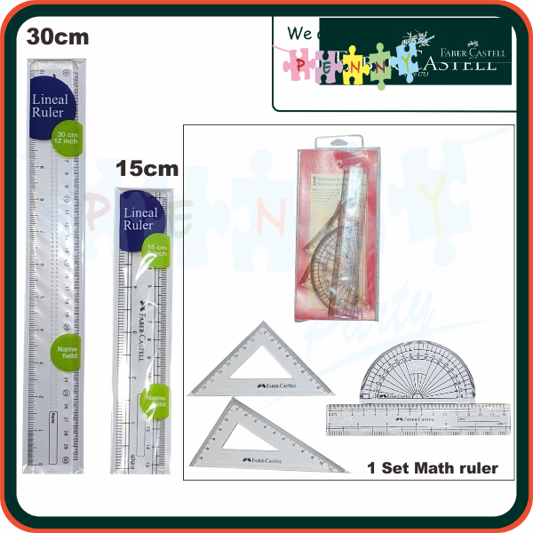 Jual Faber Castell Penggaris Tersedia Ruler dan Matematika Set ...