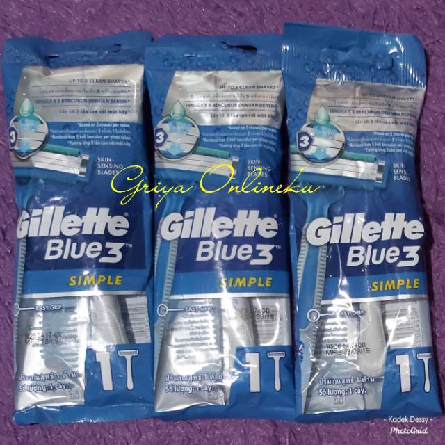 Jual Gillette Blue 3 Simple (Isi 1pc) | Shopee Indonesia