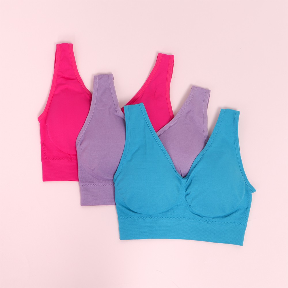 Jual Genie Bra Wanita Tanpa Kawat (isi 3 Pcs) | BH Sport, Push up, Busa ...