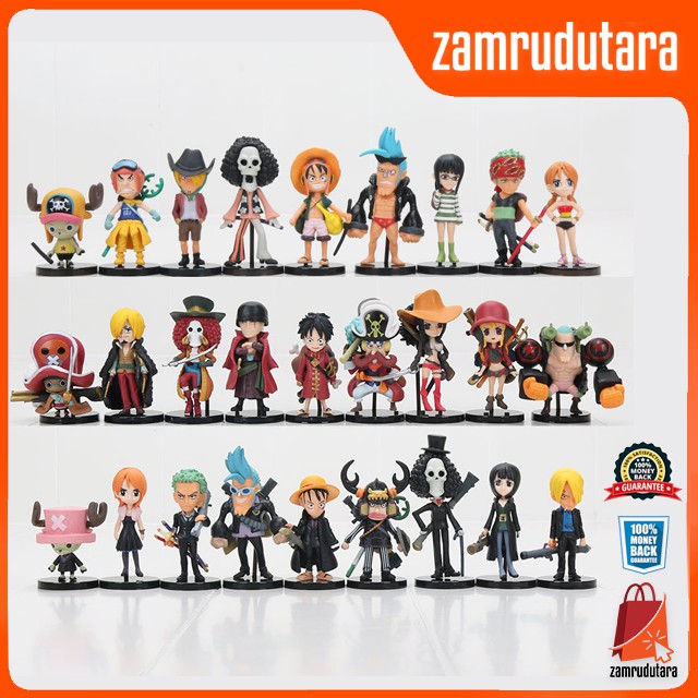 Jual Mainan Action Figure One Piece Set Hiasan / Pajangan Dashboard ...