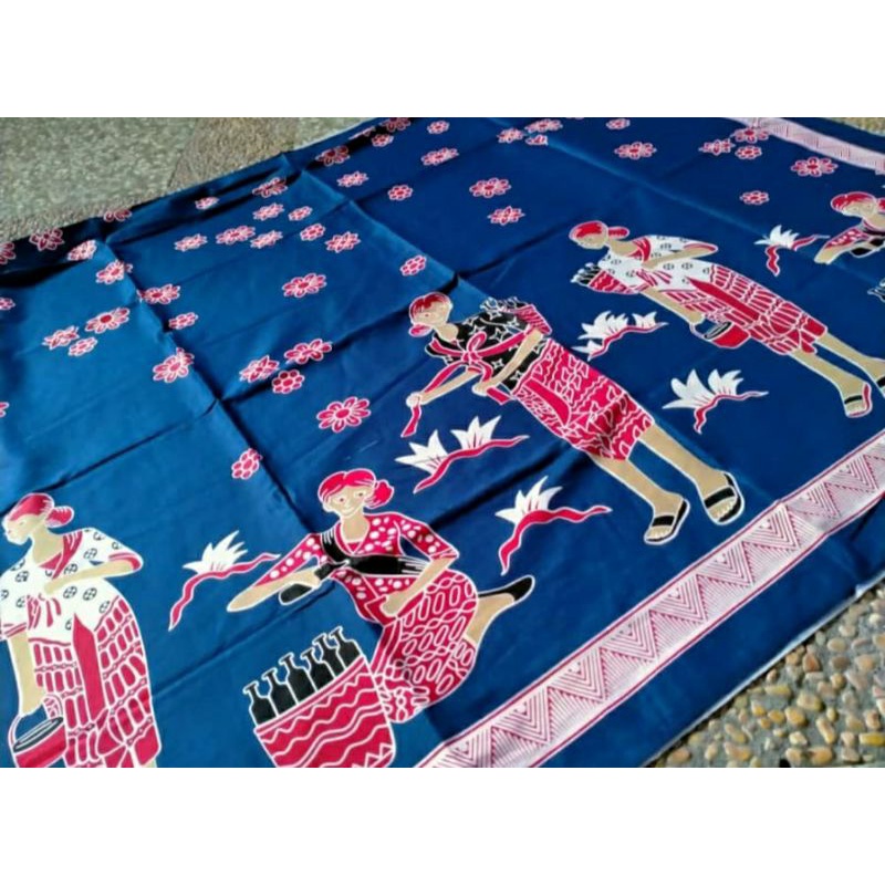 Jual tunik batik motif karakter mbok jamu warna putih | Shopee Indonesia