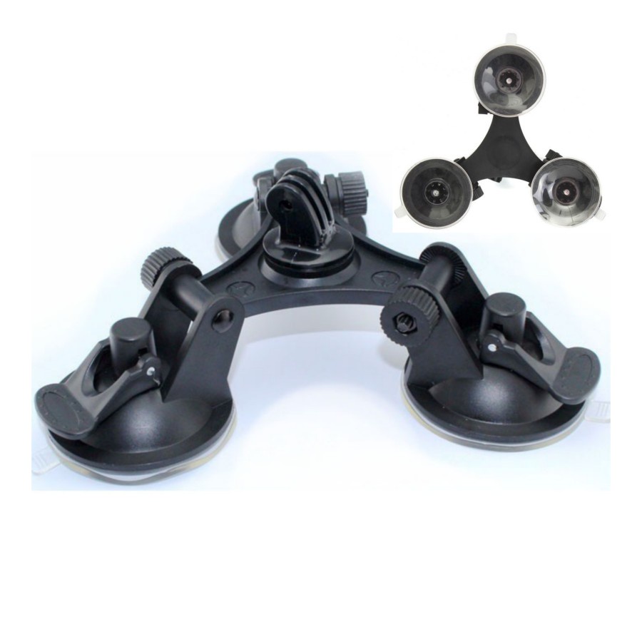Jual 3 Feets Triangle Stable Car Suction Cup Glass Mount Sucker Go Pro ...