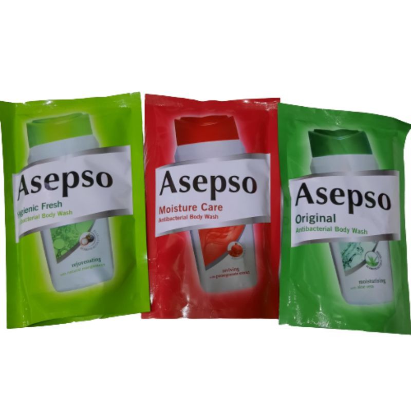 Jual ASEPSO ANTIBACTERIAL BODY WASH 450 ML REFILL | Shopee Indonesia