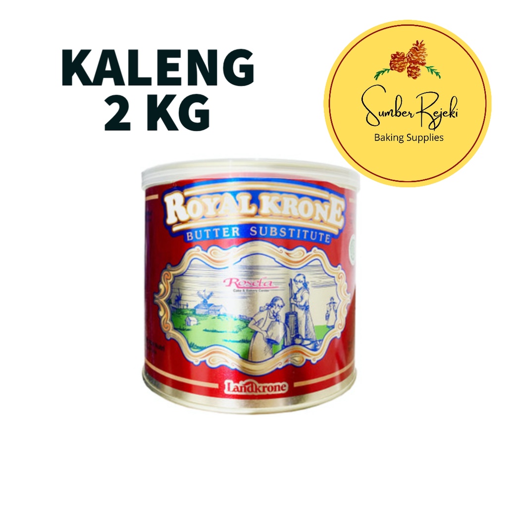 Jual Butter Royal Krone Land Krone KALENG ASLI 2 KG | Shopee Indonesia