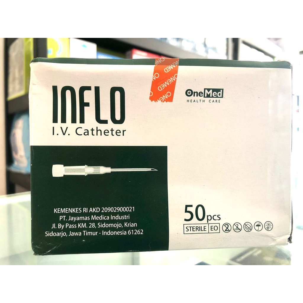 Jual Jarum INFLO IV Catheter 22G inflo iv catheter onemed / jarum infus 22G | Shopee Indonesia