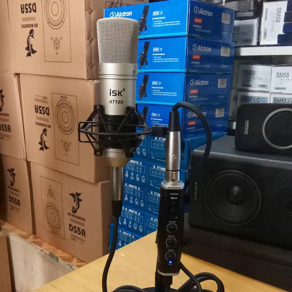 Jual Paket Mic Condenser Isk & Soundcard Alctron XU2 | Shopee Indonesia