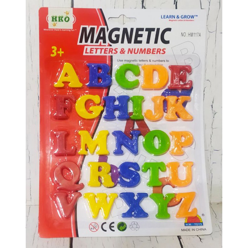 Jual Magnetic Huruf Alphabet / Abjad dan Angka Magnetic Termurah ...