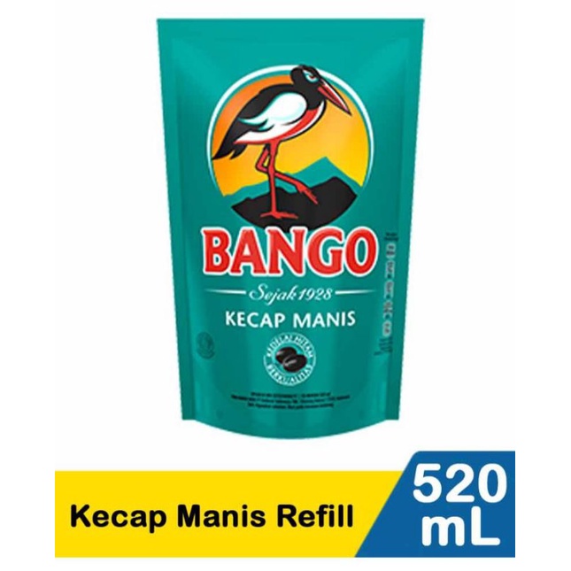Jual Kecap Bango Manis / Kecap Manis Light Kemasan Pouch Refill 520Ml ...