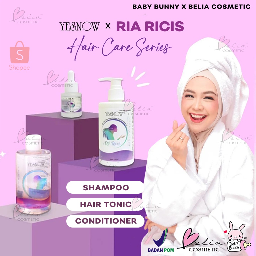 Jual BELIA YESNOW x RIa Ricis Hair Care Series | Shampoo | Conditioner | Hair Tonic | BPOM ...