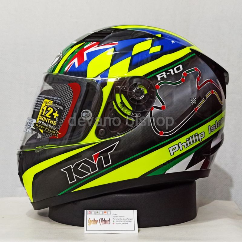 Jual kyt R10 - helm kyt r10 original motif aquamarine dan solid ...