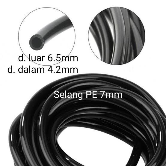 Jual Selang Pe 7mm 10 meter - Selang Irigasi/Fertigasi/Hidroponik - Harga per 10 meter | Shopee ...