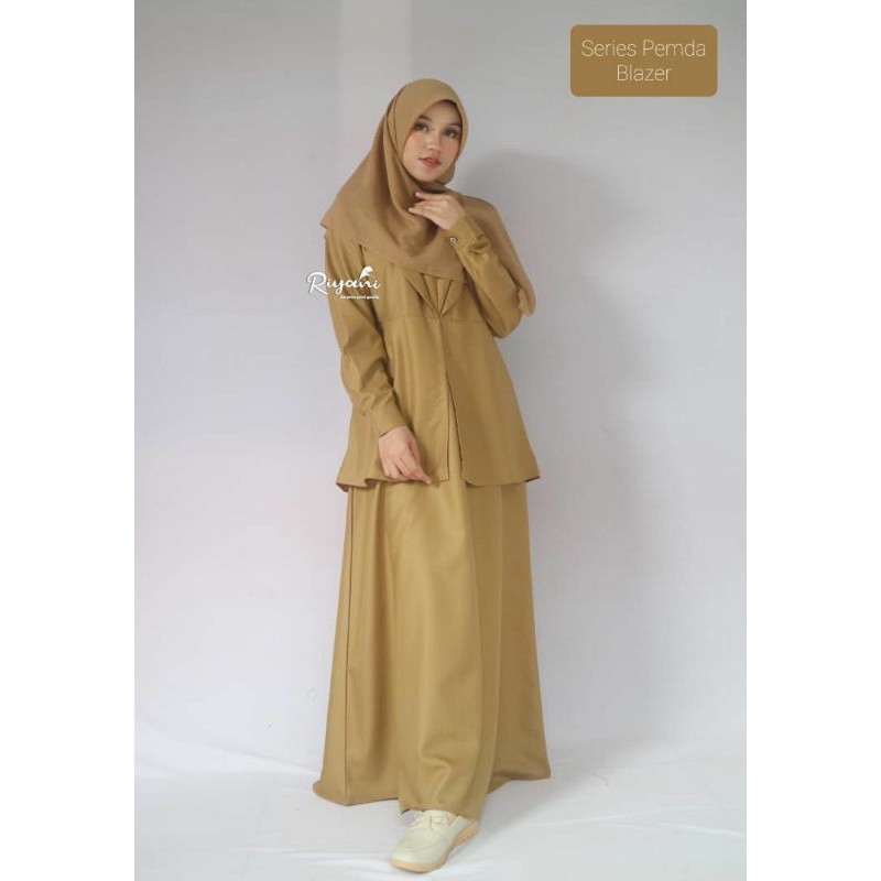 Jual Gamis keki Pemda Riyani/model twopiece blazer list | Shopee Indonesia