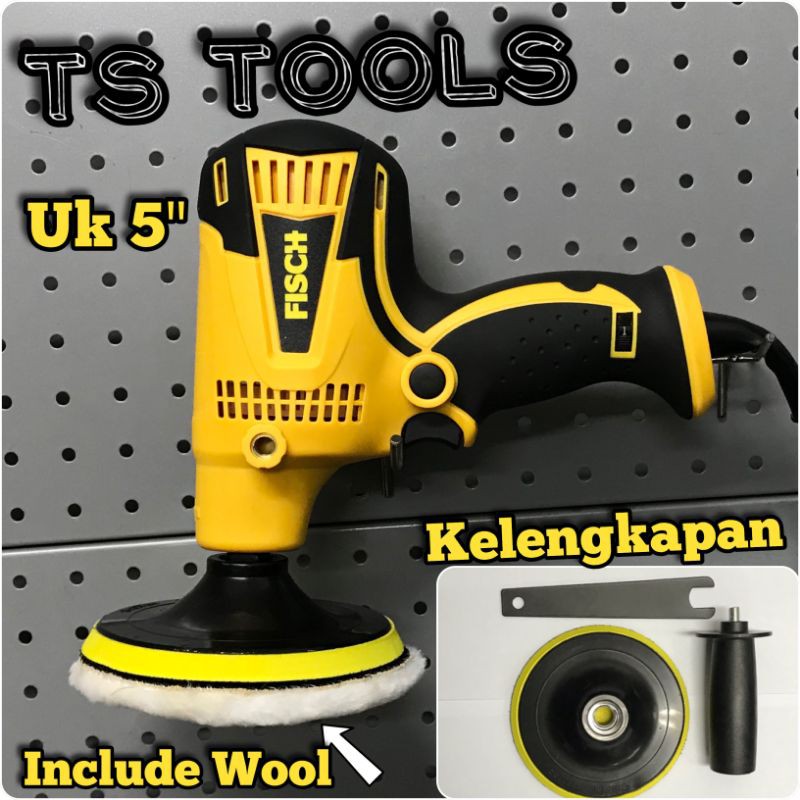 Jual Mesin Poles Mobil Motor 5 inch Fisch Electric Polisher Fisch 5 ...