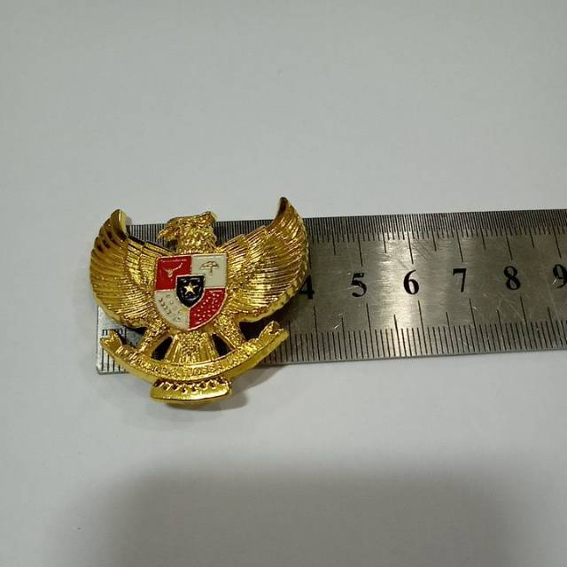 Jual Pin Burung Garuda 4cm Peniti Cor Logam Kuningan Tebal Asli Mewah ...
