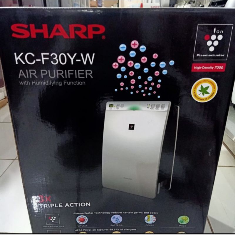 Jual SHARP KC-F30Y-W Air Purifier With Humidifying anti virus | Shopee ...