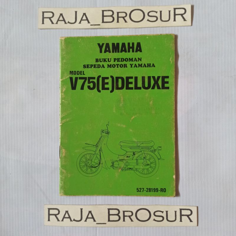 Jual Buku petunjuk pemilik Yamaha V75E Deluxe V 75 E Deluxe 2tak | Shopee Indonesia