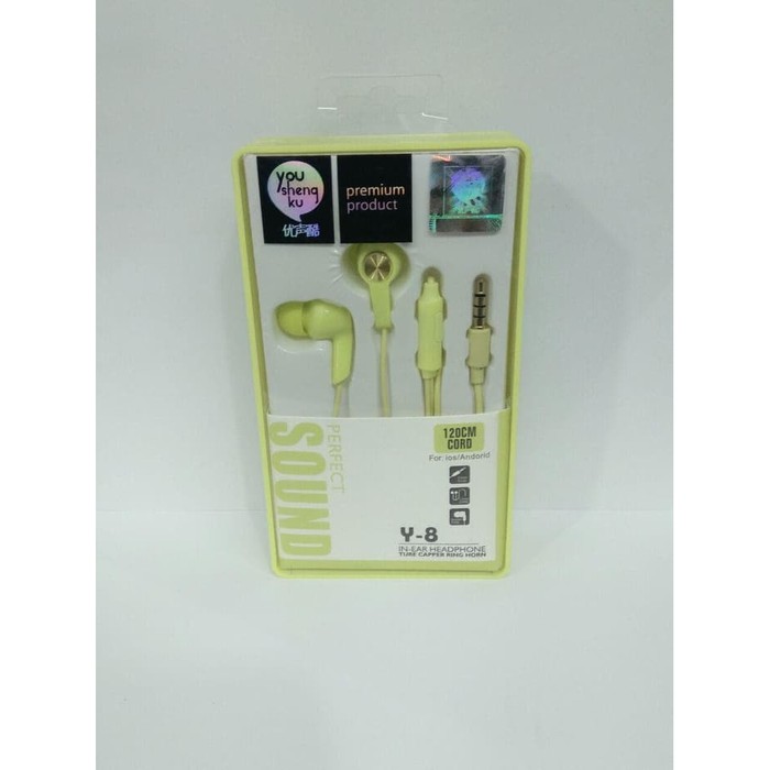 Jual Earphone you sheng ku Y8 EXTRA BASS | Shopee Indonesia
