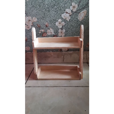 Jual rak kayu dapur miring serbaguna | Shopee Indonesia