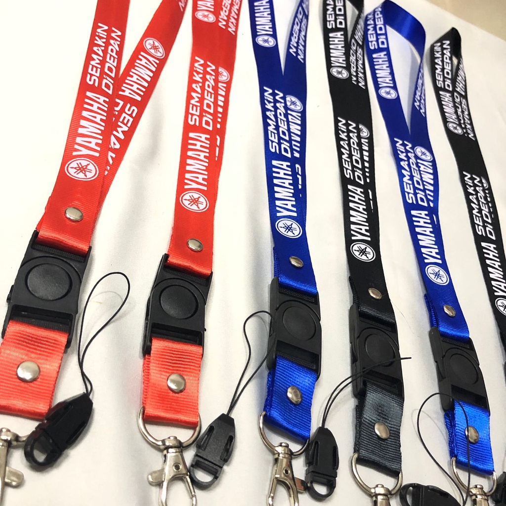 Jual Yamaha lanyard Tali Gantungan ID Card-Holder Berlogo Yamaha,Name ...
