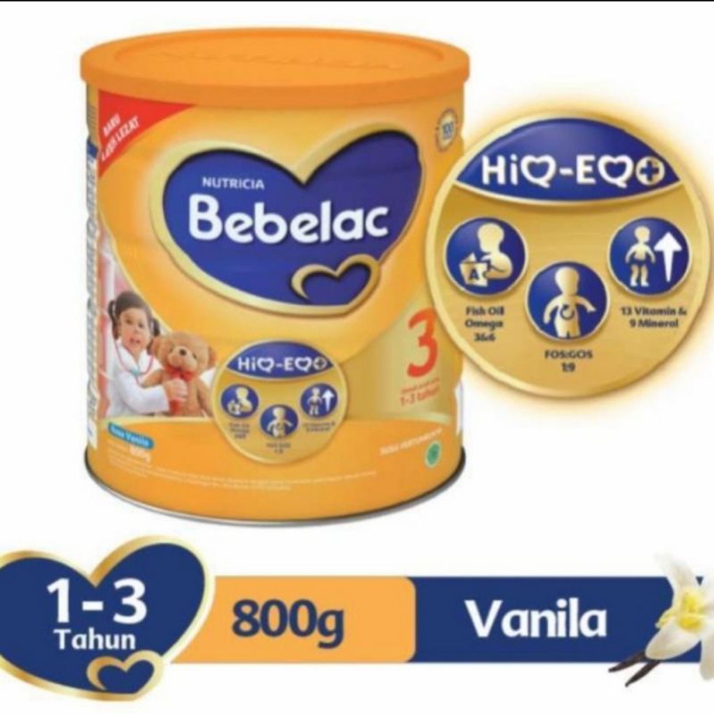 Jual Bebelac 3 800g 1-3 Tahun Rasa Vanila / Madu | Shopee Indonesia