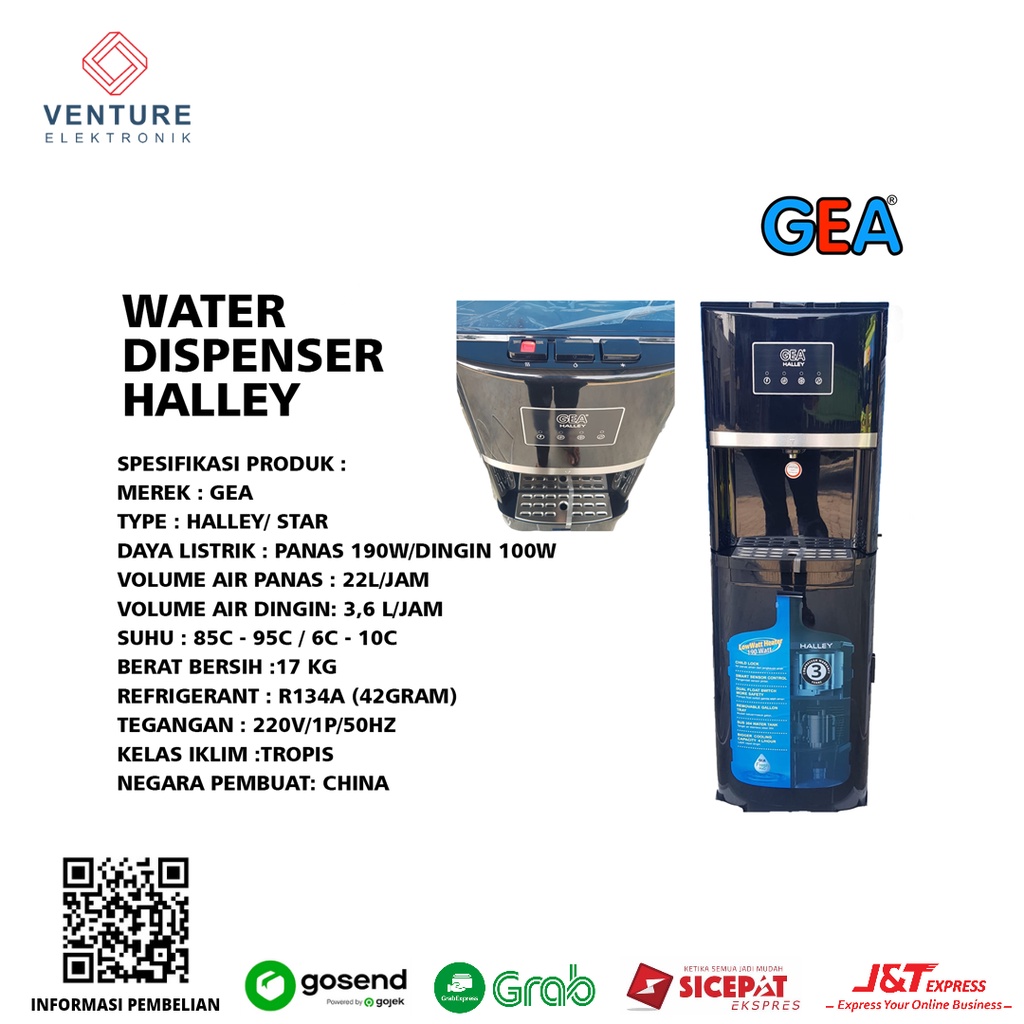 Jual GEA Halley & Mars Water Dispenser ( Galon Bawah & Atas ) | Shopee ...