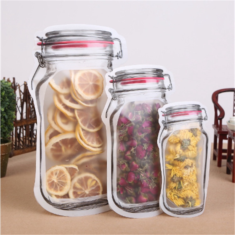 Jual Standing Pouch Mason Ziplock Jar Toples Packaging Makanan Minuman ...