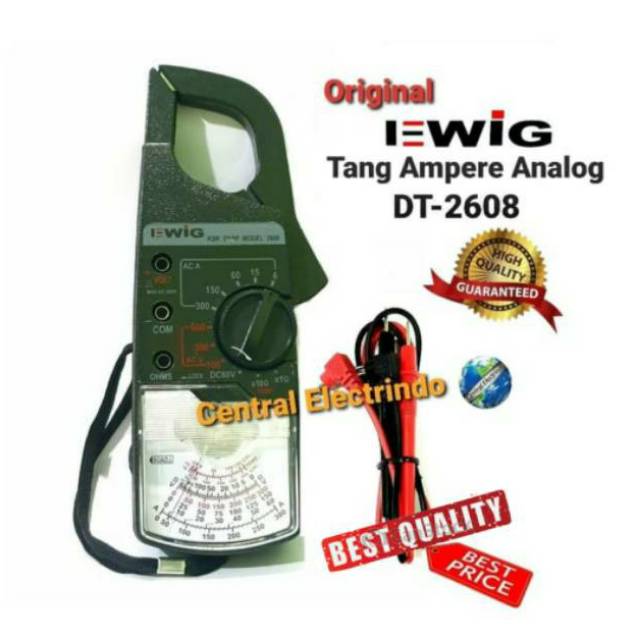 Jual Tang Ampere Analog EWIG DT-2608 Analog Clamp Meter. | Shopee Indonesia