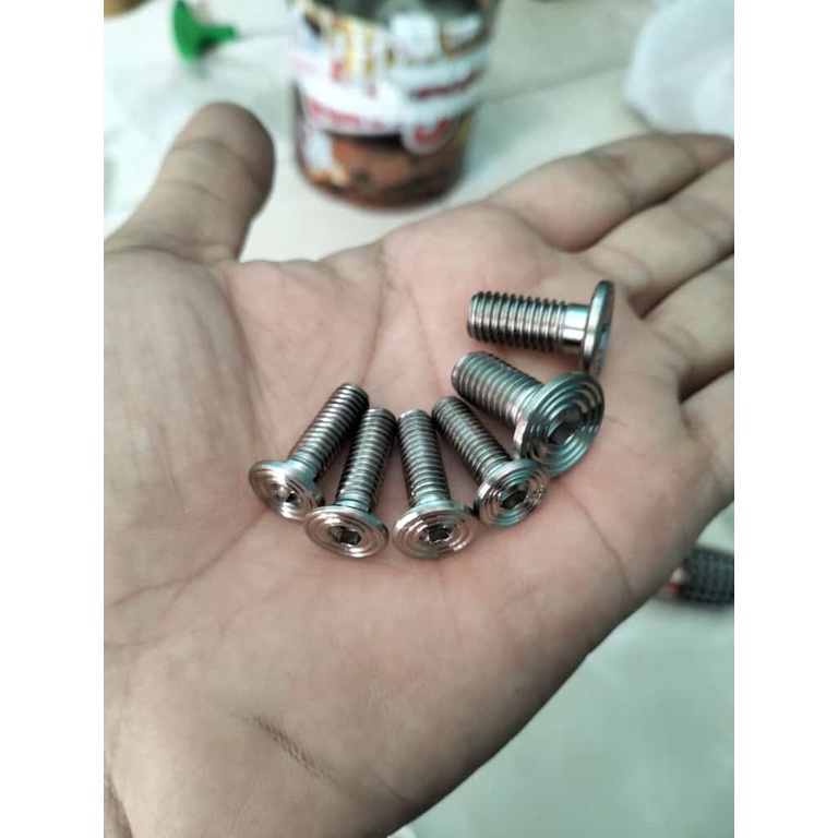 Jual baut L stanlis kupingan lampu baut kupingan lampu cnc stanlis isi ...