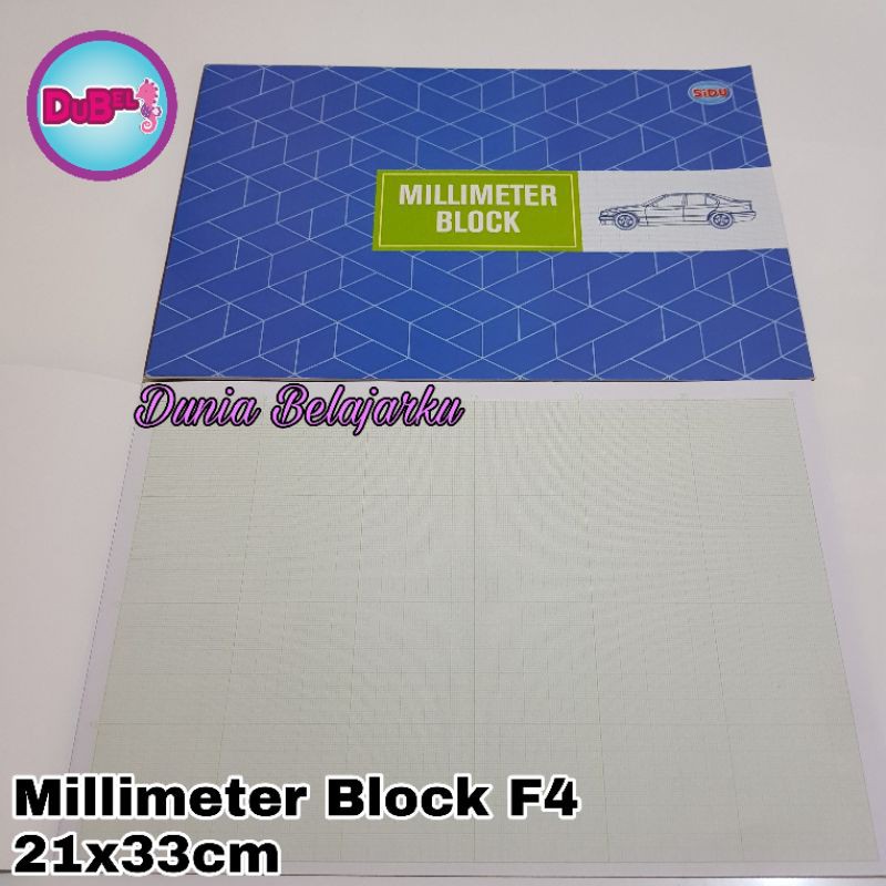 Jual Milimeter Block F4 / Millimeter Block F4 Folio Sidu / isi 20 ...