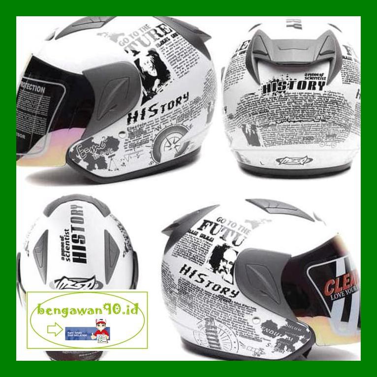 Jual Aksesorishelm50Smn Helm Motor Sni - Helmet Javelin - History - Kaca Pelangi - Helm Sni ...