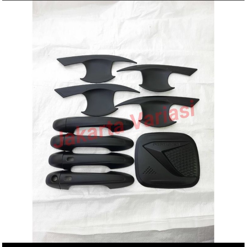 Jual Paket Outer Mangkok Handle Tank Cover Hitam Keyless Untuk Mobil All New Fortuner | Shopee ...